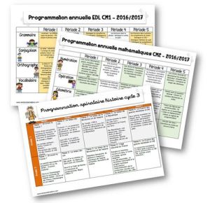 programmations et EDT – La classe de Mallory