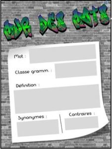 Utilisation du mur des mots – La classe de Mallory