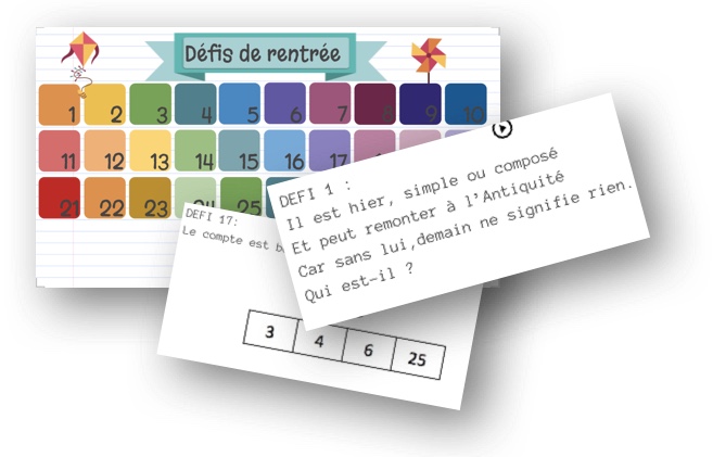 Défis de rentrée… – La classe de Mallory