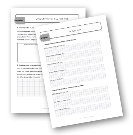 Conjugaison – les exercices – La classe de Mallory