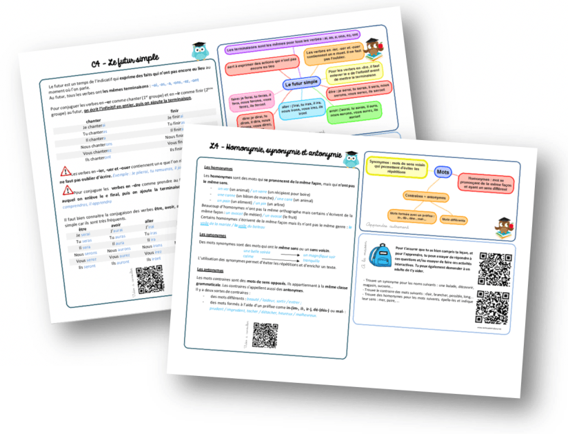 Fichier de leçons de français CM2 – version 2018 – La classe de Mallory