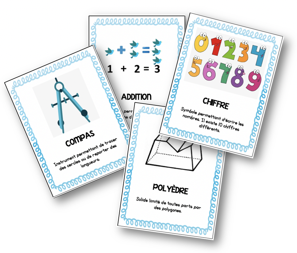 Jeu de vocabulaire mathématique – Time’s up maths – La classe de Mallory