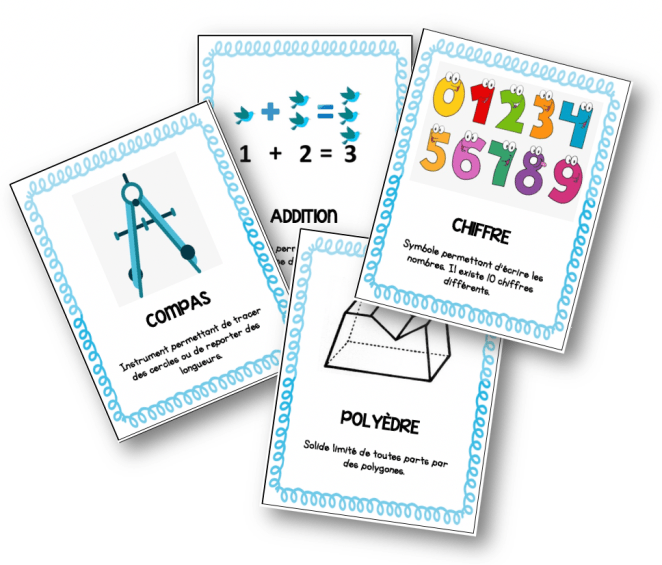 Jeu de vocabulaire mathématique – Time’s up maths – La classe de Mallory