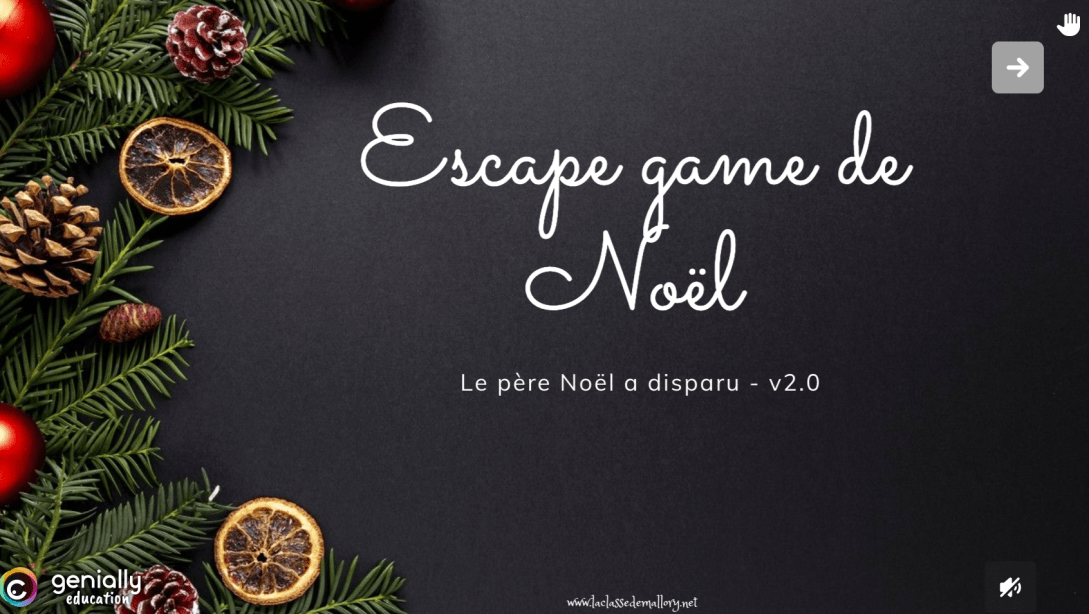 Escape Game de Noël – version 2 – La classe de Mallory