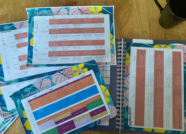 programmations et EDT – La classe de Mallory