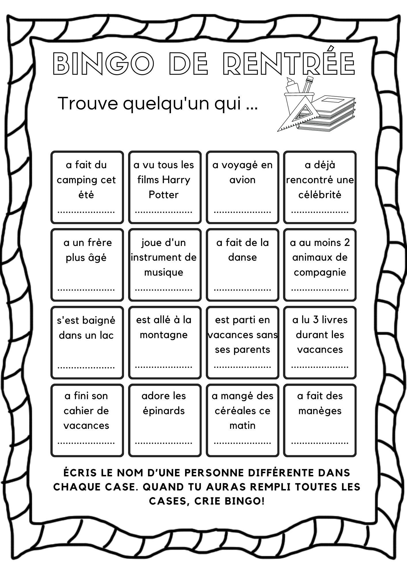 Préparation de rentrée 2022-2023 – La classe de Mallory