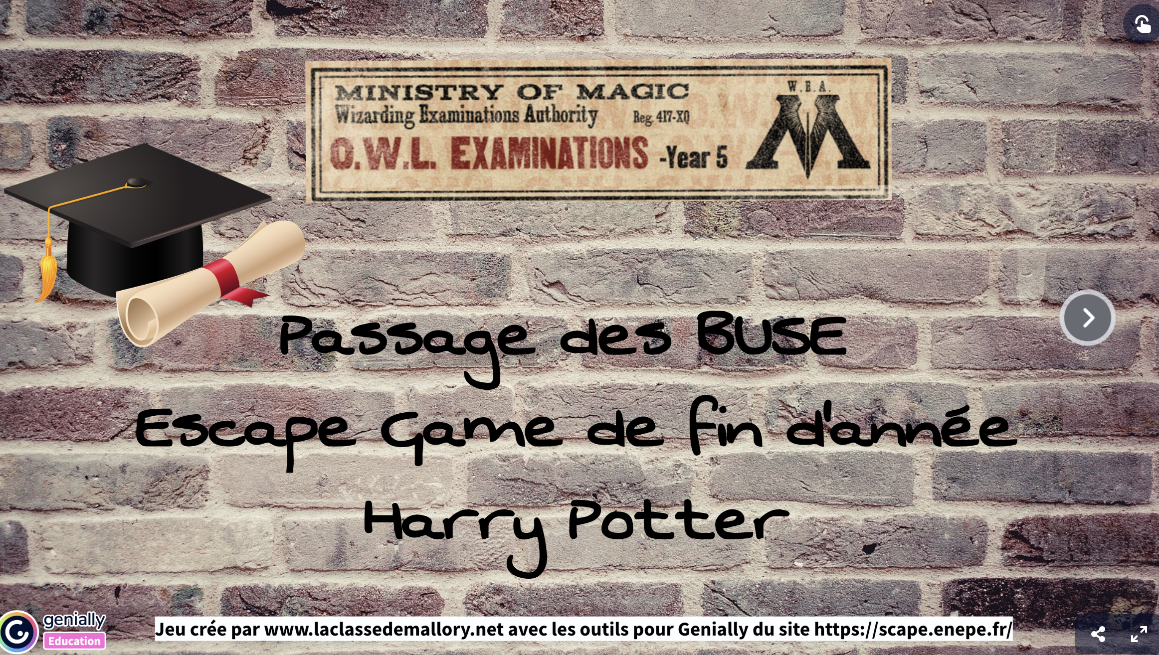 Passage des BUSE – Escape Game de fin d’année Harry Potter – La classe ...